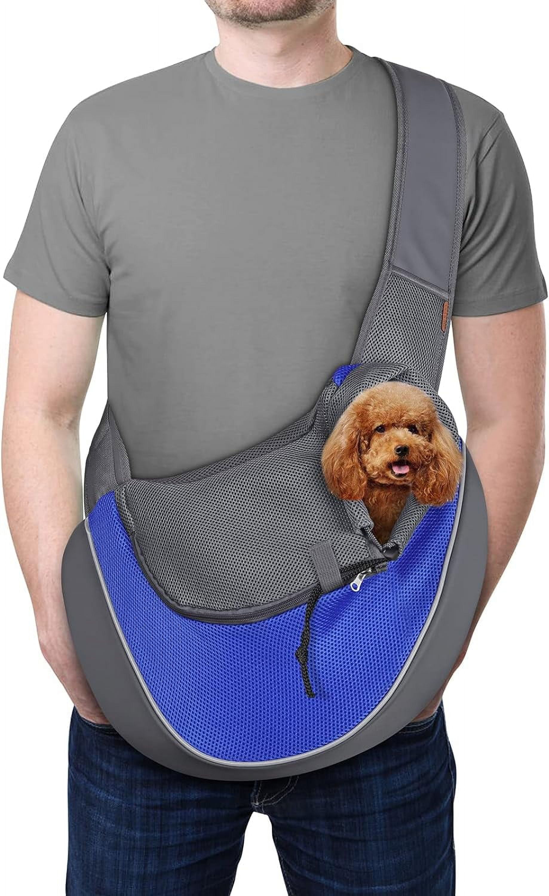 SUCS Pet Dog Sling Carrier Large Pocket Adjust Strap Design Breathable ...
