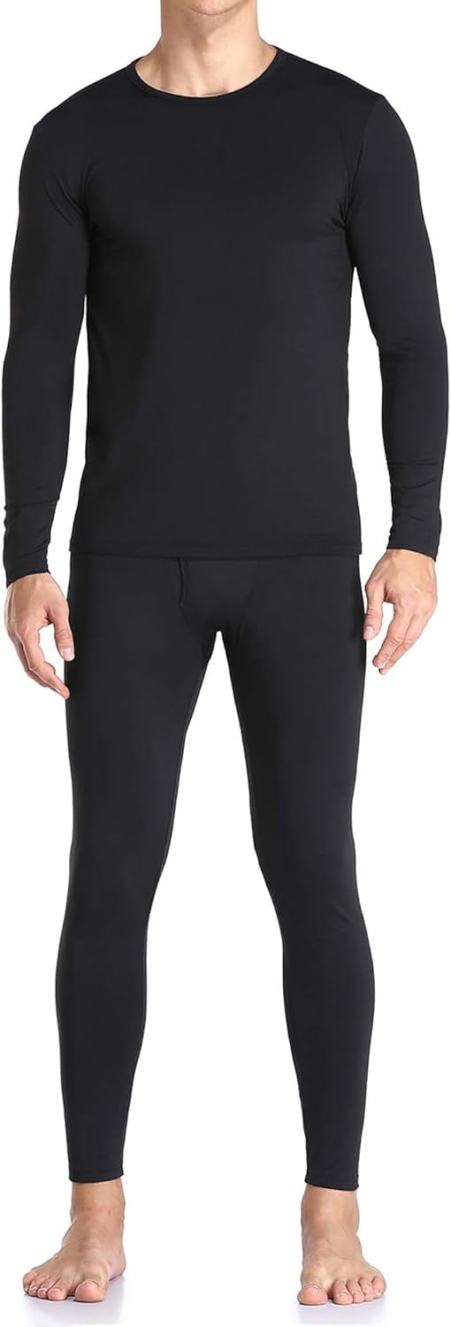SUCS Thermal Underwear for Men Long Johns with Fleece Lined, Base Layer ...