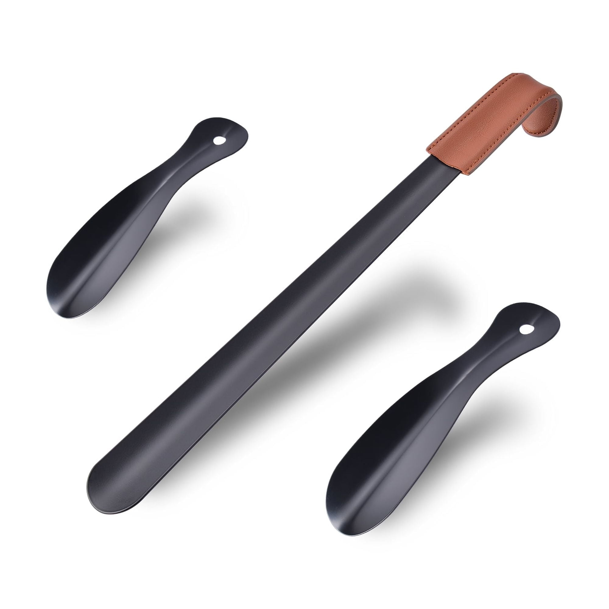 SUCUUI 3 Pack Metal Shoe Horn, 16.5 inch Shoe Horn Long Handled for ...