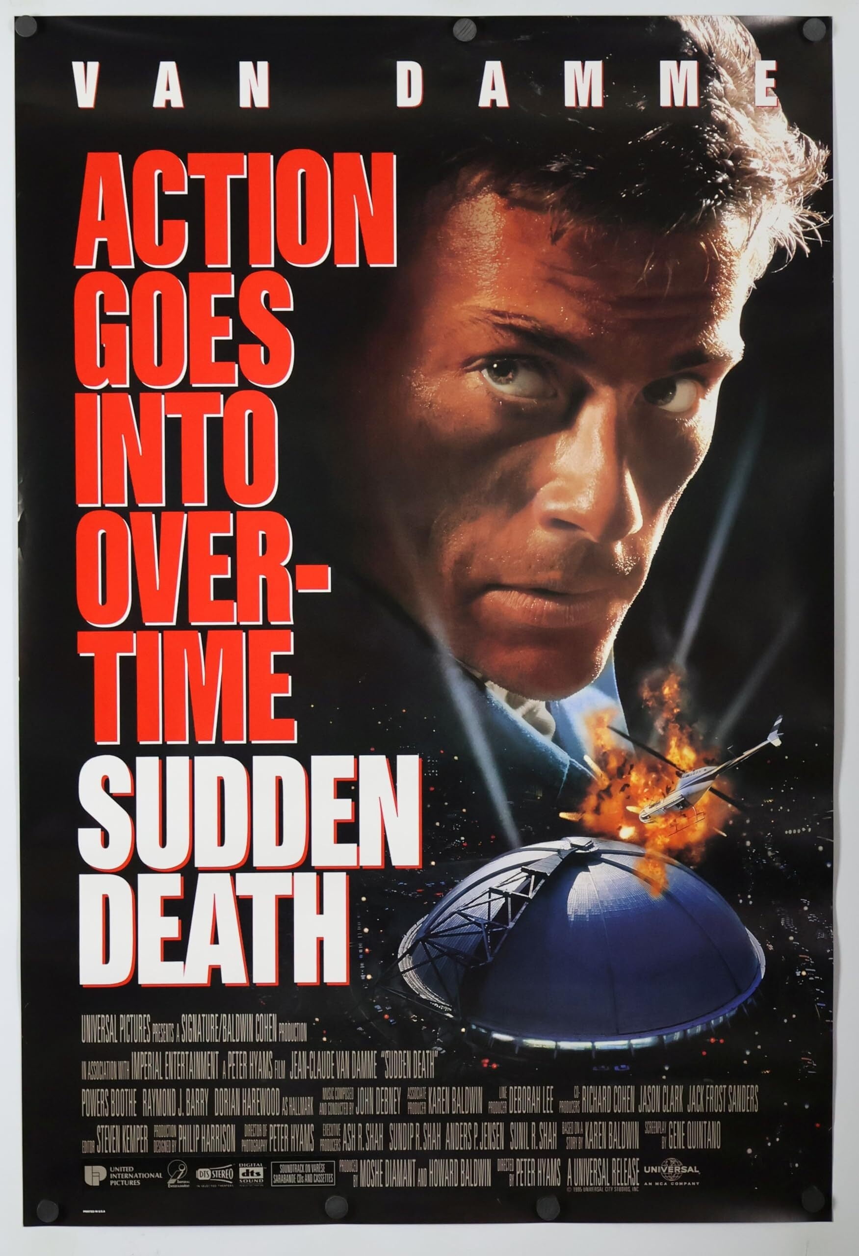 SUDDEN DEATH MOVIE POSTER Jean Claude Van Damme - Walmart.com