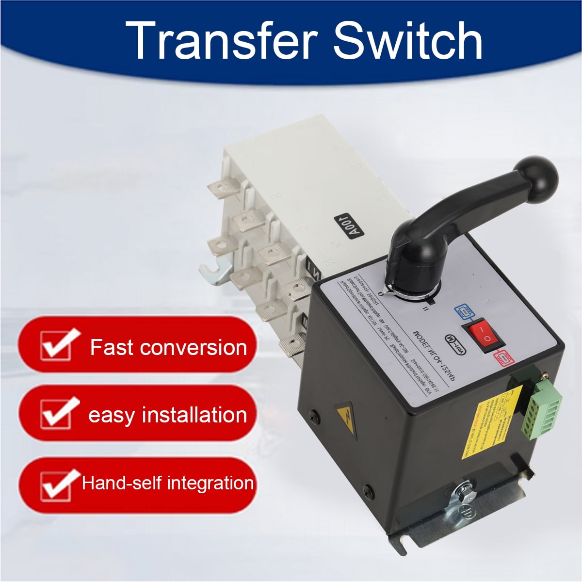 SUDEG 100A/4P Automatic Transfer Switch Dual Power Generator Changeover ...