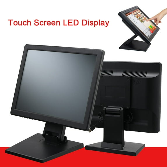 SUDEG 15in Touchscreen Monitor, USB/VGA/HDMI POS, 1024x768, Capacitive ...