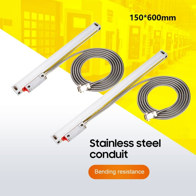 SUDEG 2PCS Linear Scale Encoder 150mm+600mm Travel Length for Digital ...