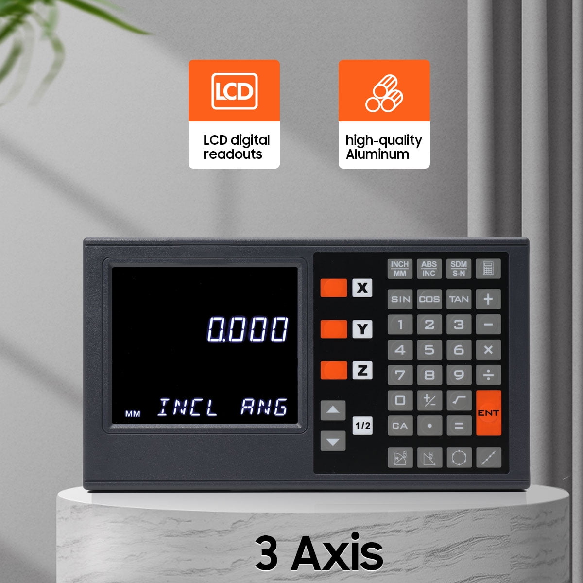 SUDEG 3Axis DRO RPM LCD Digital Readout, Display Muti-Function Multi ...