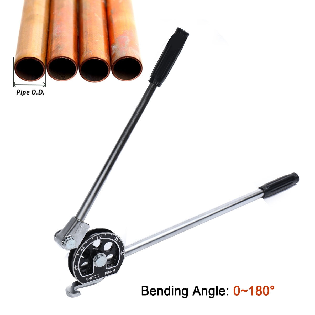 SUDEG 5/8 inch Tubing Bender Manual Pipe Tube Roller 180 Degree Pipe ...