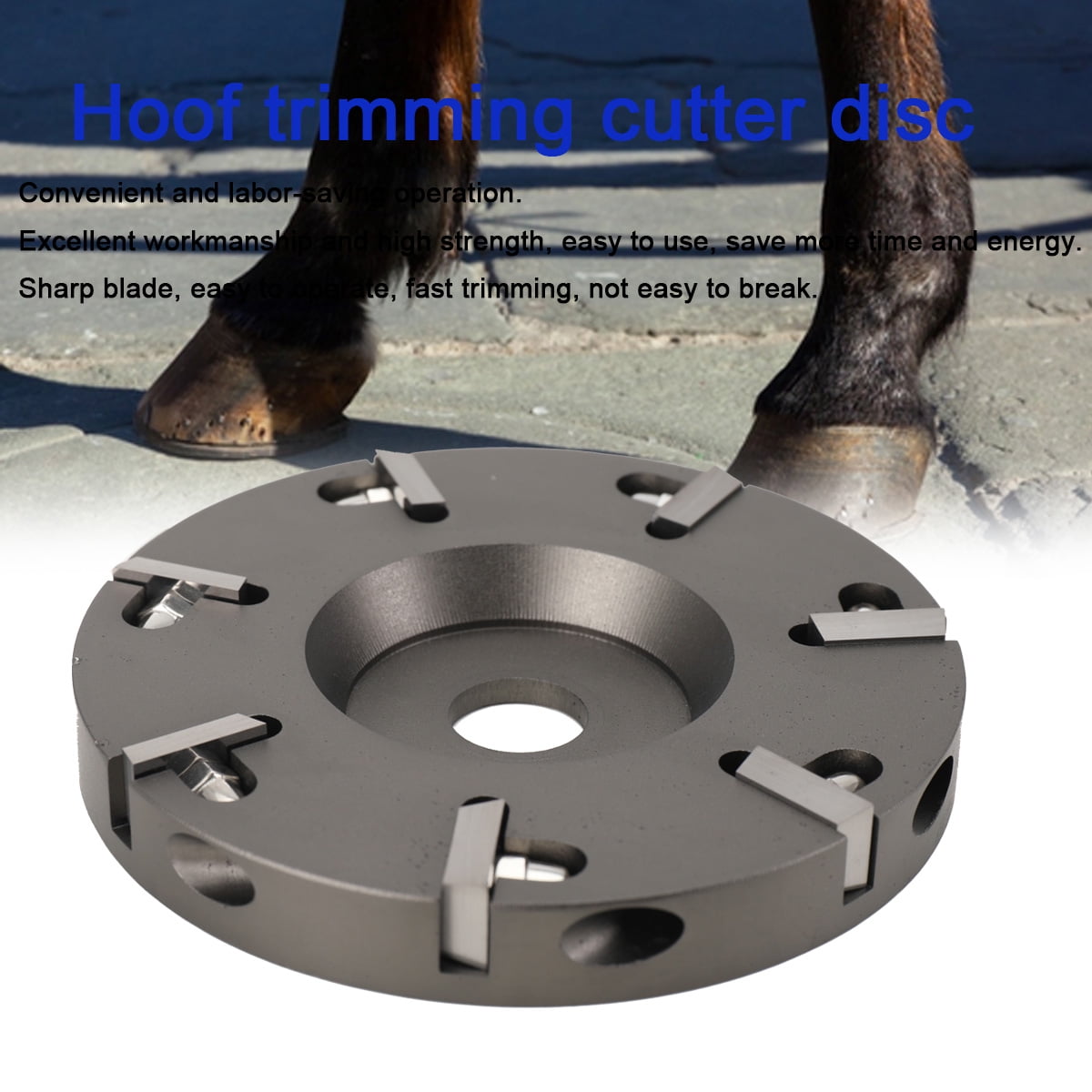 SUDEG 7 Heads Cattle Hoof Trimming Cutter Disc Alloy Steel Livestock ...