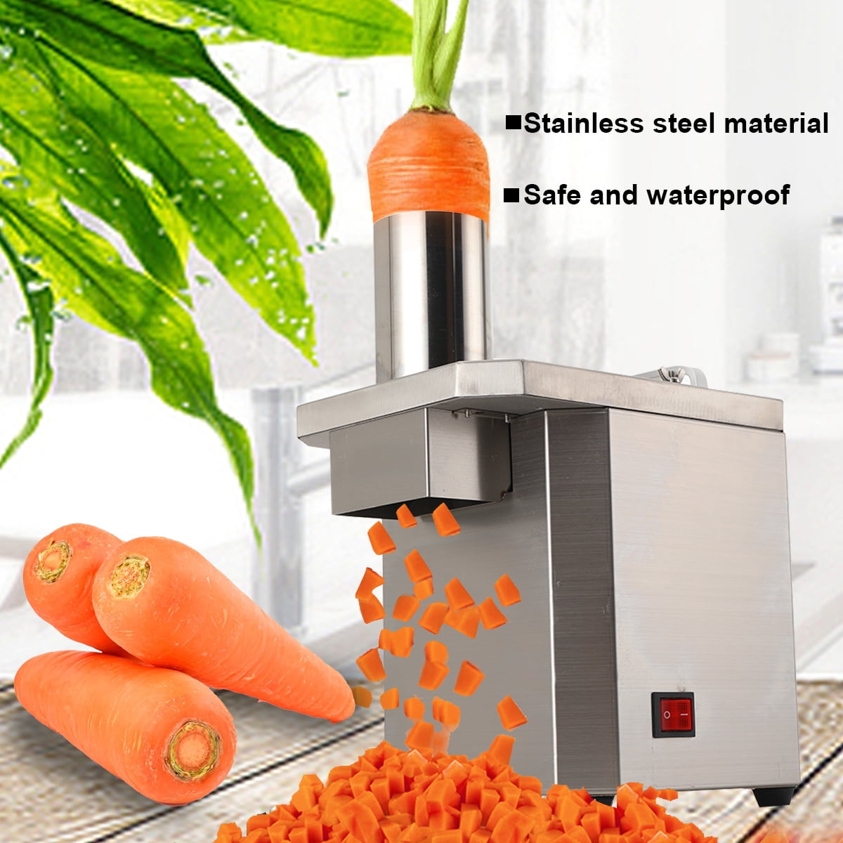 SUDEG Commercial Vegetable Dicer Stainless Steel Electric Fruit Food ...