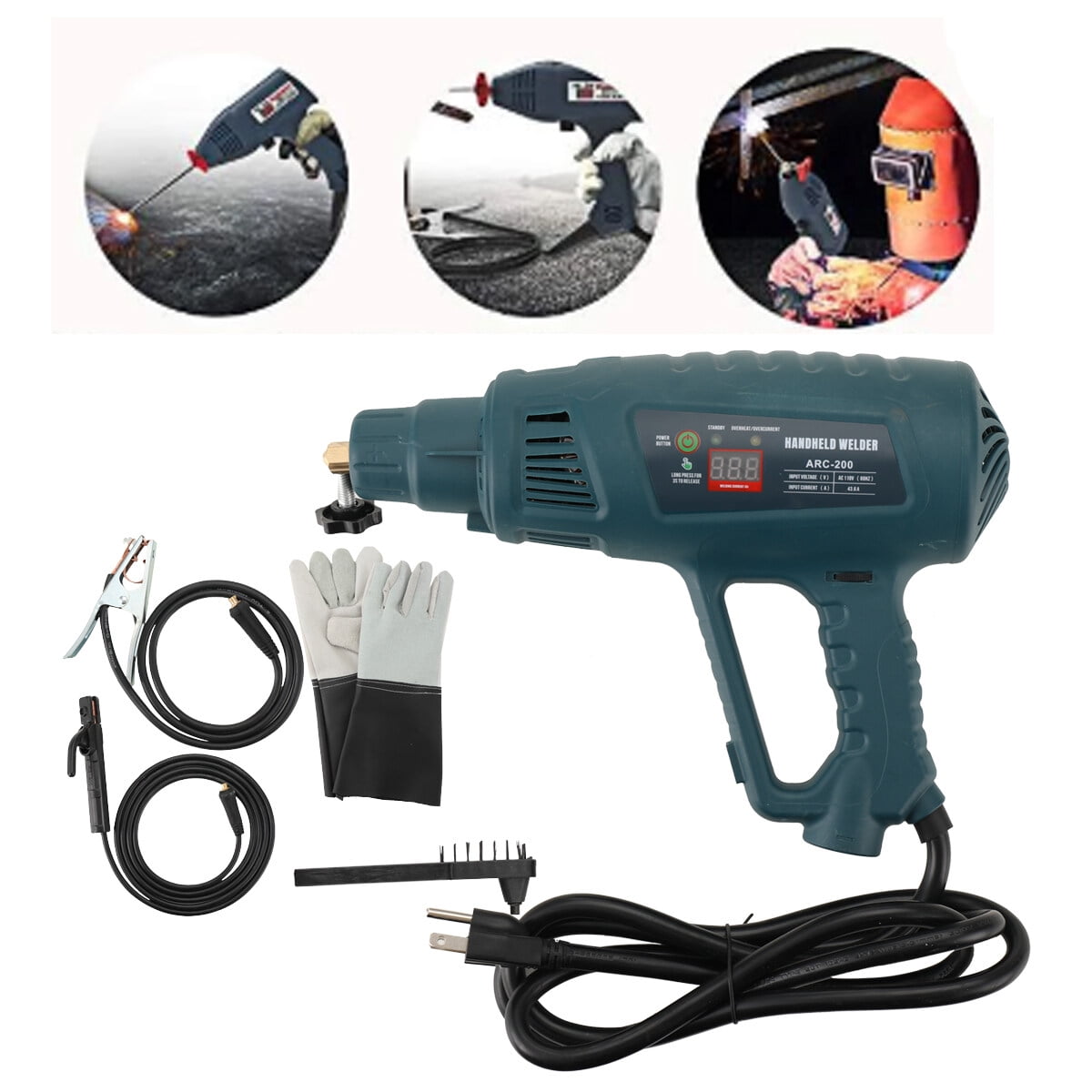 SUDEG IGBT 4800W Digital ARC Handheld Welder Inverter Electric Welding ...