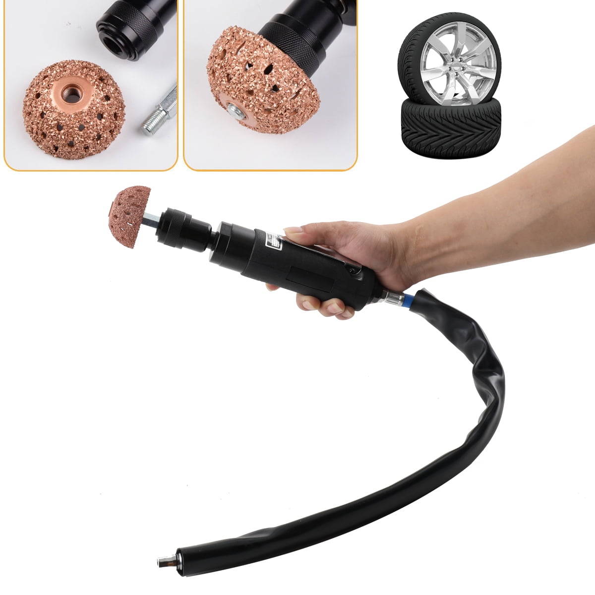 SUDEG Low Speed Air Tire Buffer Tire Repair Tool Pneumatic Tire Grinder ...