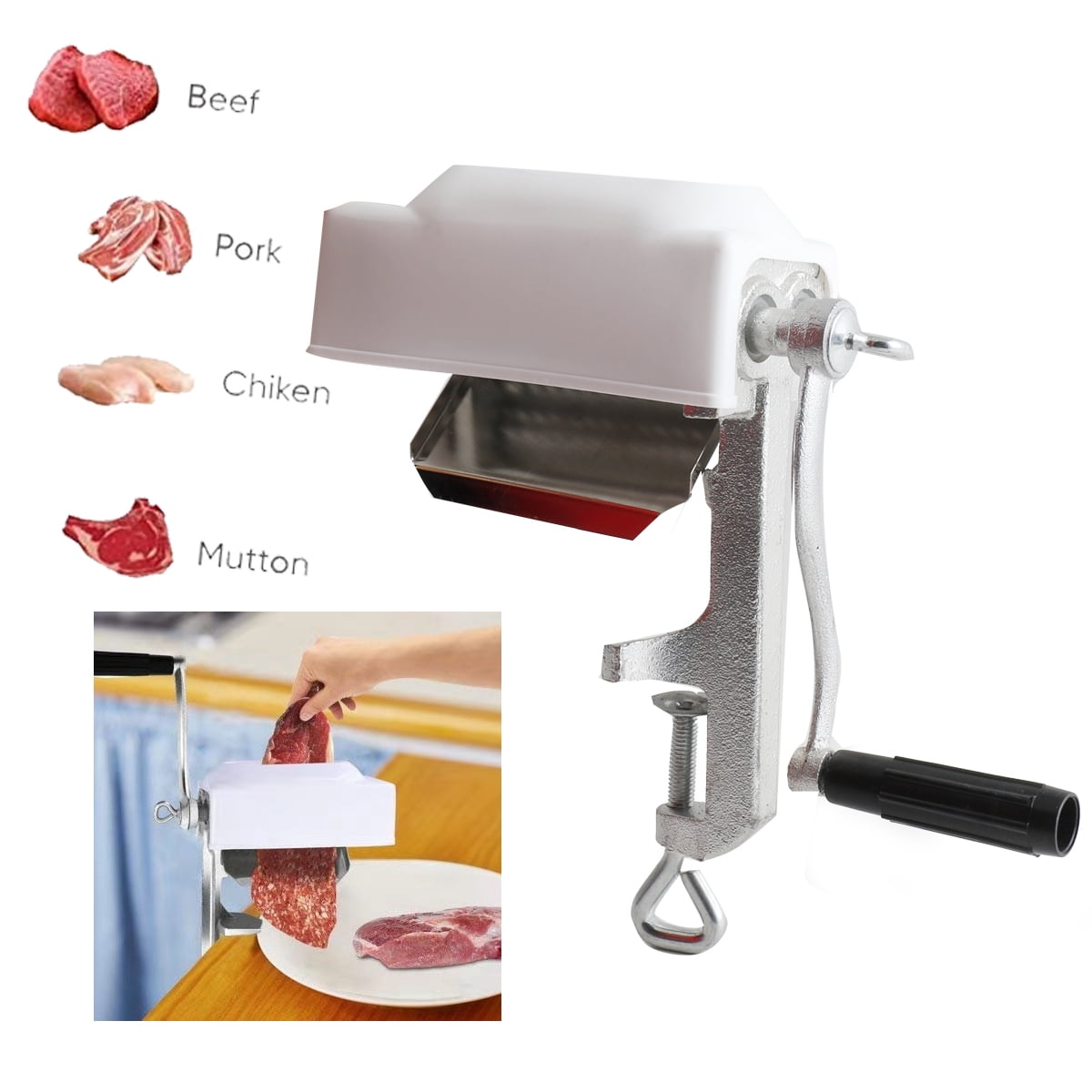 SUDEG Meat Tenderizer Cuber Manual Meat & Poultry Tenderizers Steak ...
