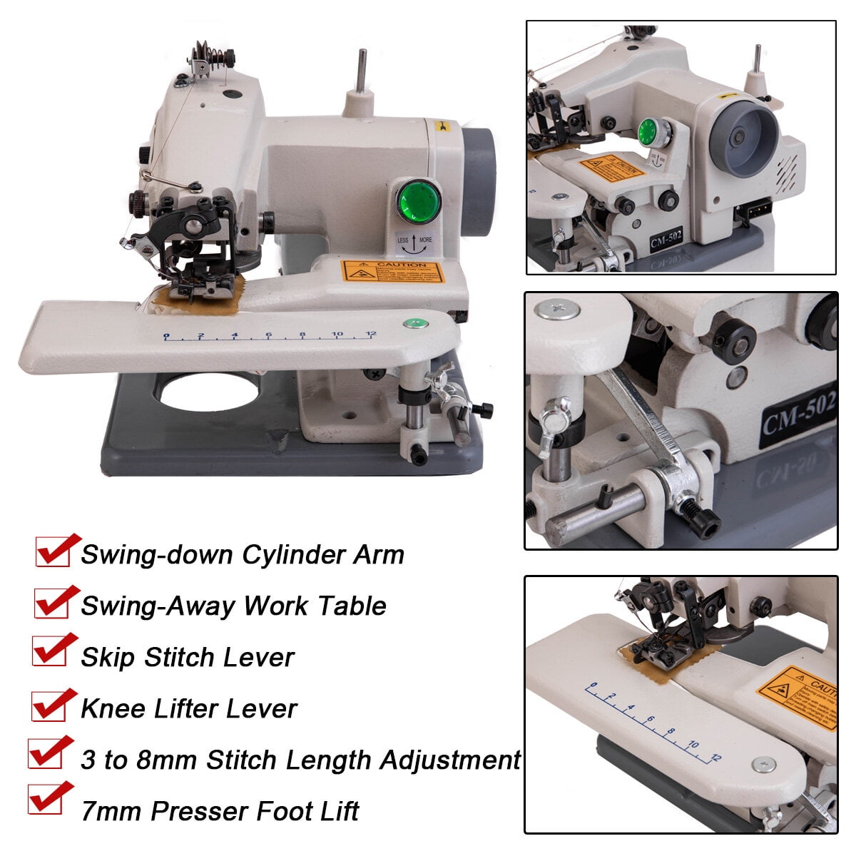 SUDEG RM-500 Blindstitch Sewing Machine Desk Model Blindstitch Sewing ...