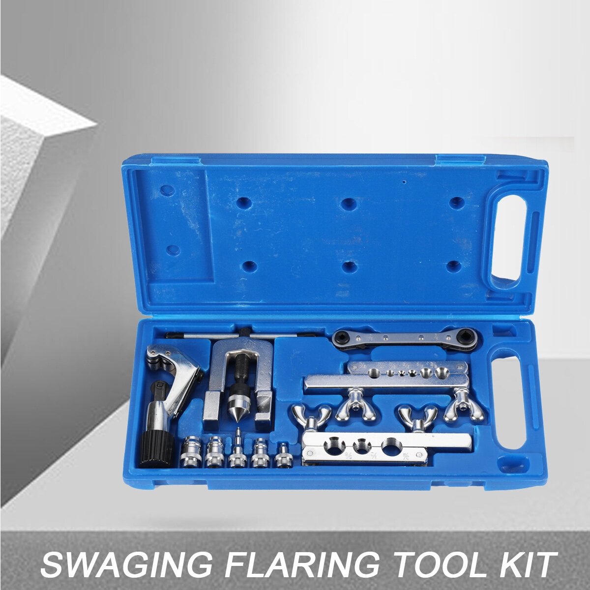 SUDEG Swaging Tool Kit Flaring Tool Tube Cutter Rachet Wrench Swag Tool ...