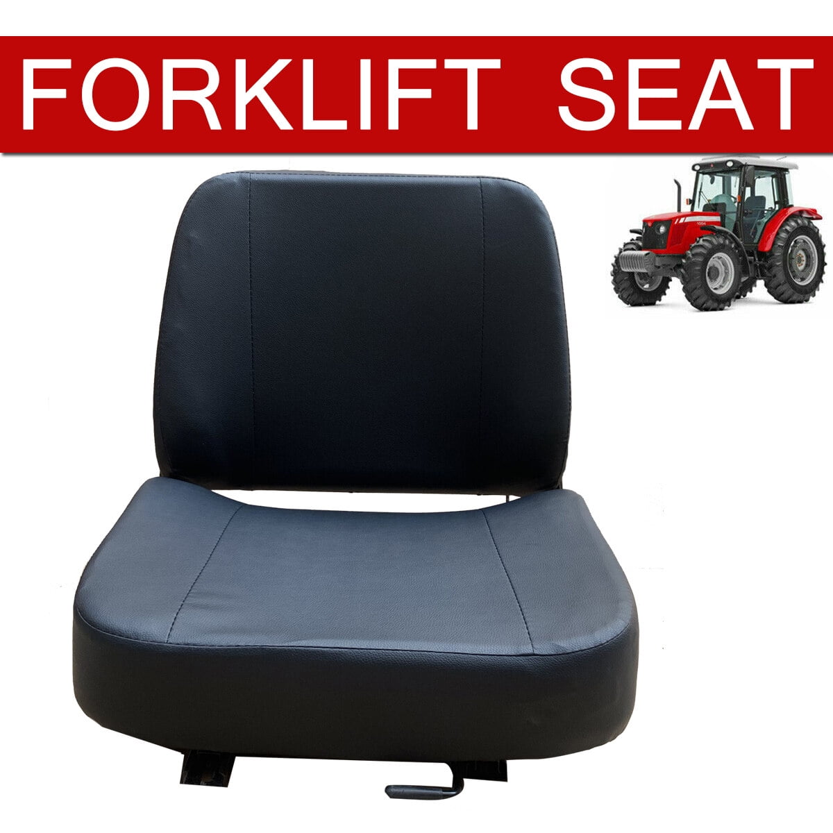 SUDEG Universal Forklift Seat Komatsu Style Folding Forklift Seat with ...