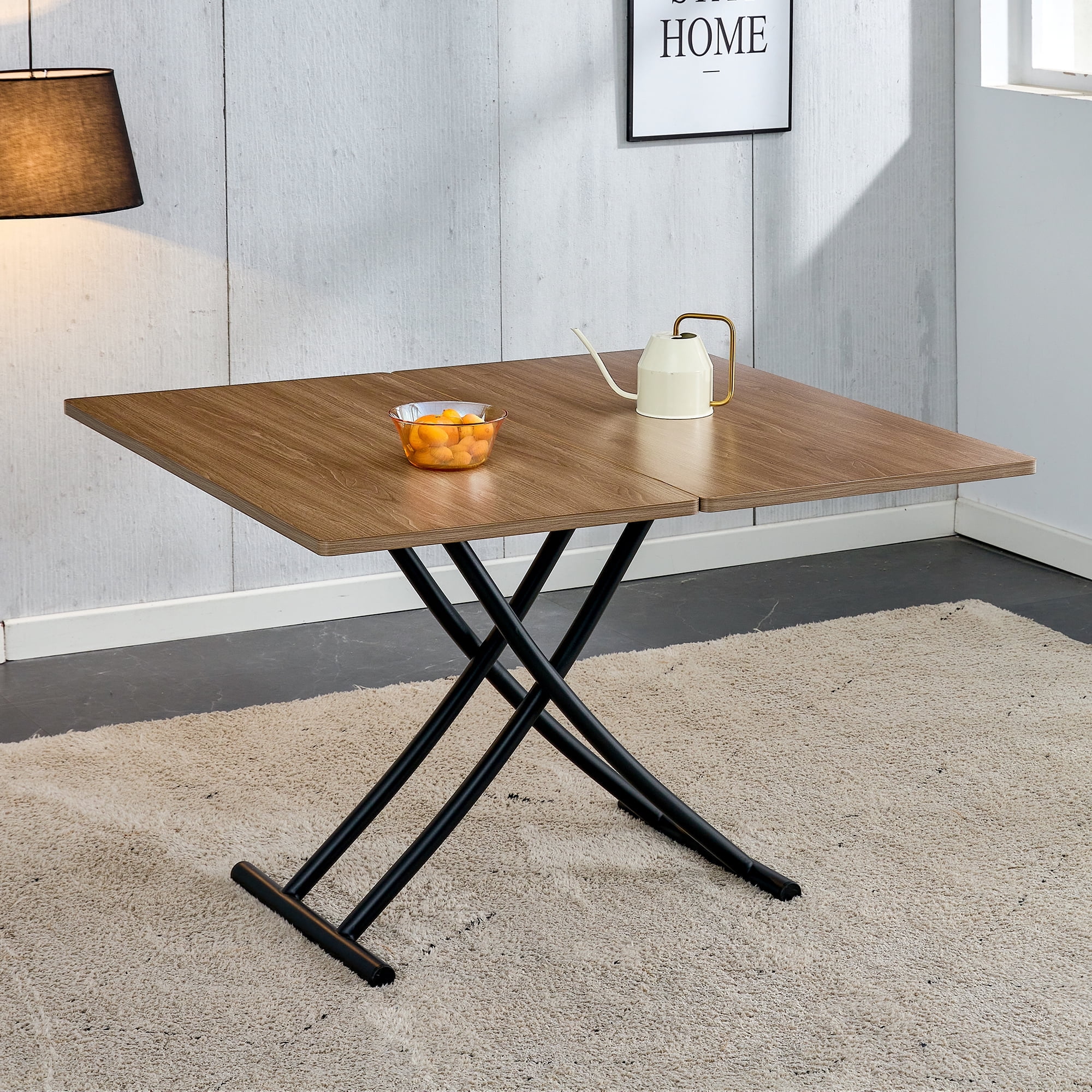 SUDICA 43"Modern Folding Dinner Table, Rectangular Serve as Dining ...