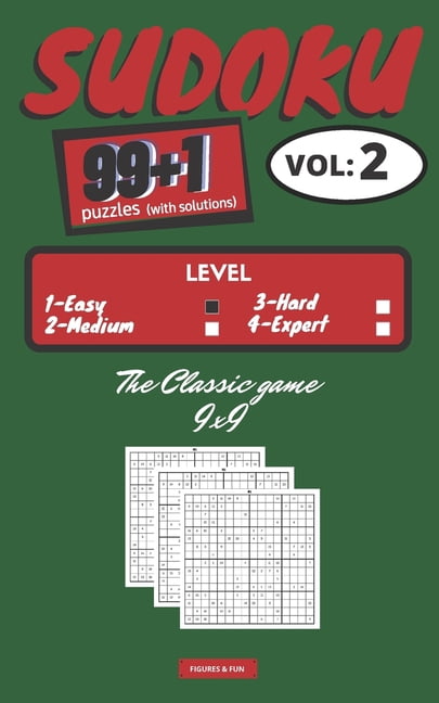 SUDOKU puzzles : 99+1 Classic 9 x9 SUDOKU puzzles books Series - Book ...