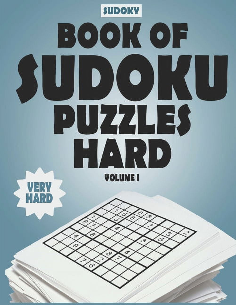 SUDOKY Book of Sudoku Puzzles Hard: Sudoku puzzle books for adults ...