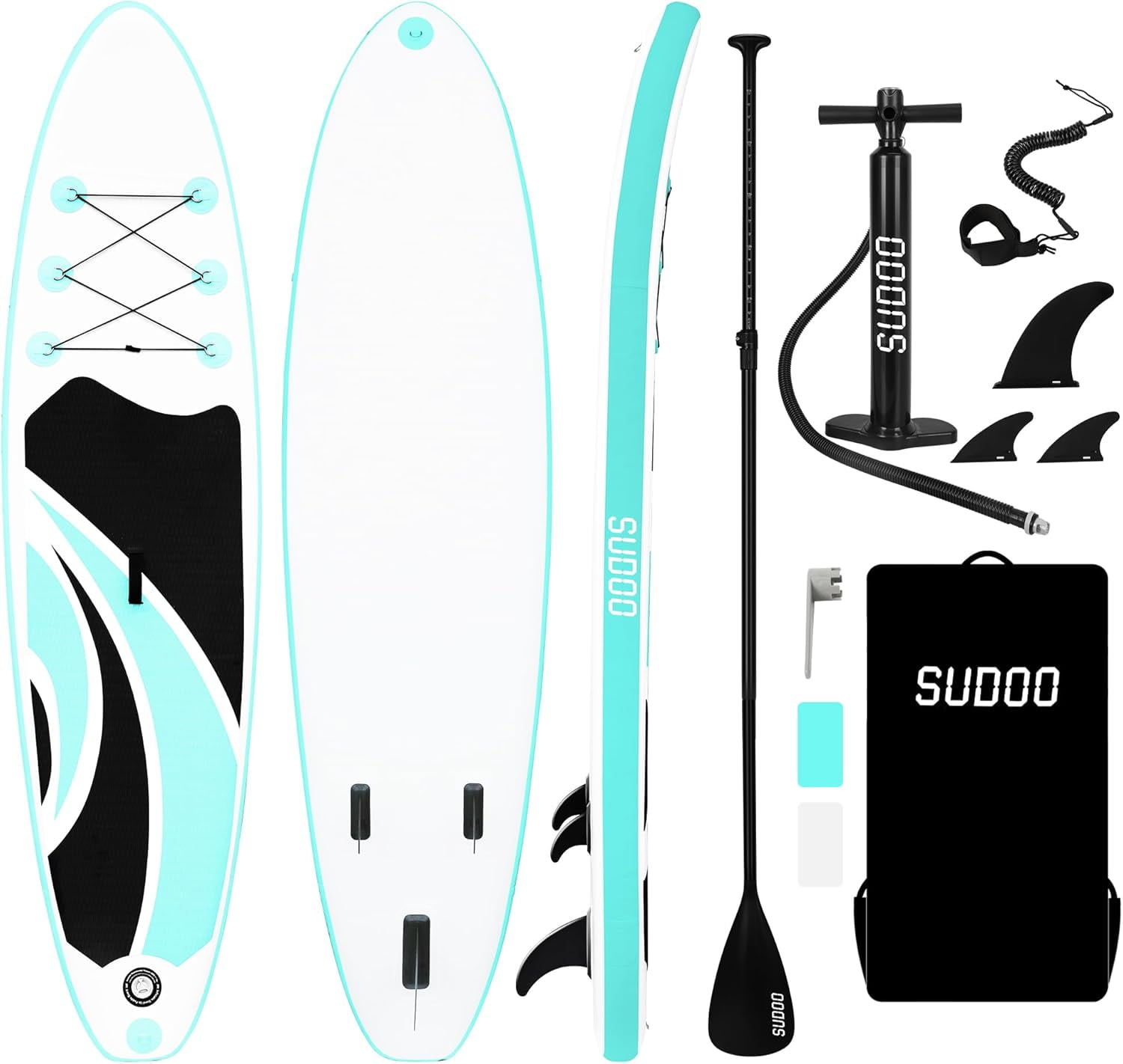 SUDOO Inflatable Stand Up Paddle Board 10'x30"- Ultra-Light SUP with ...