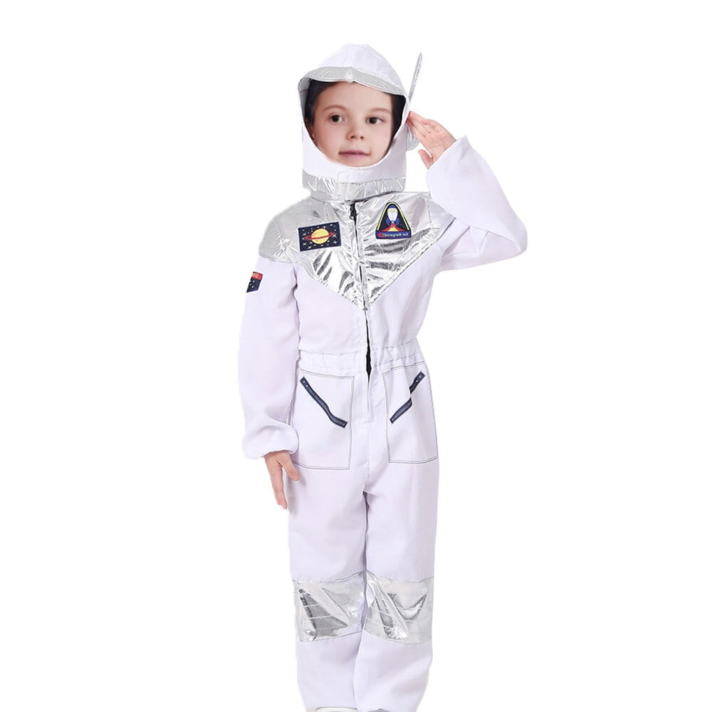 SUEE Boys Girls Astronaut Costume Jumpsuit Halloween Space Suit Set ...