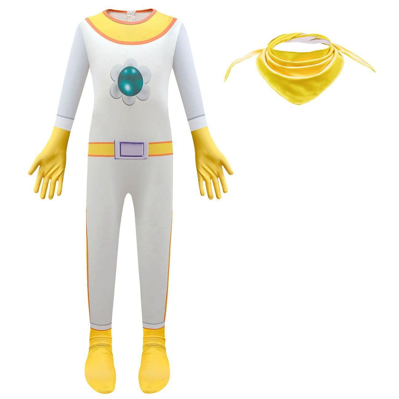 SUEE Girls Peach Princess Jumpsuit Super Brothers Bodysuit Halloween ...