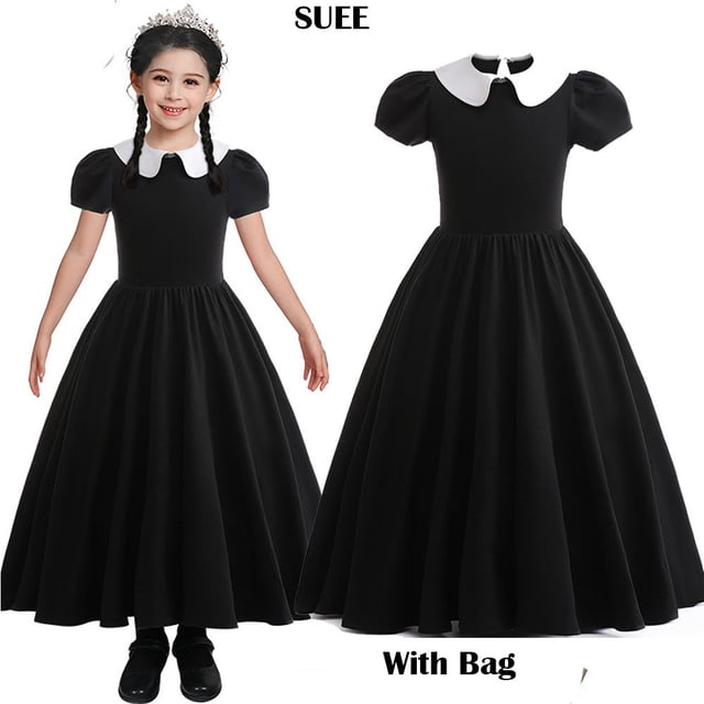 SUEE Halloween Addams Family Costume For Girls Wednesday Dress Peter ...
