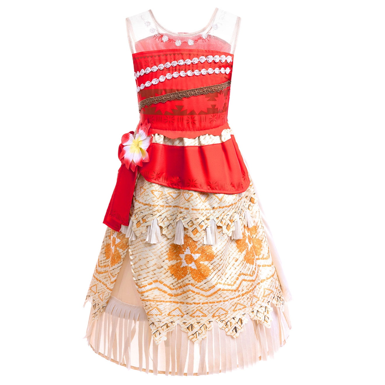 SUEE Moana Costume Dress for Girls Princess Cosplay Fancy Outfits ...