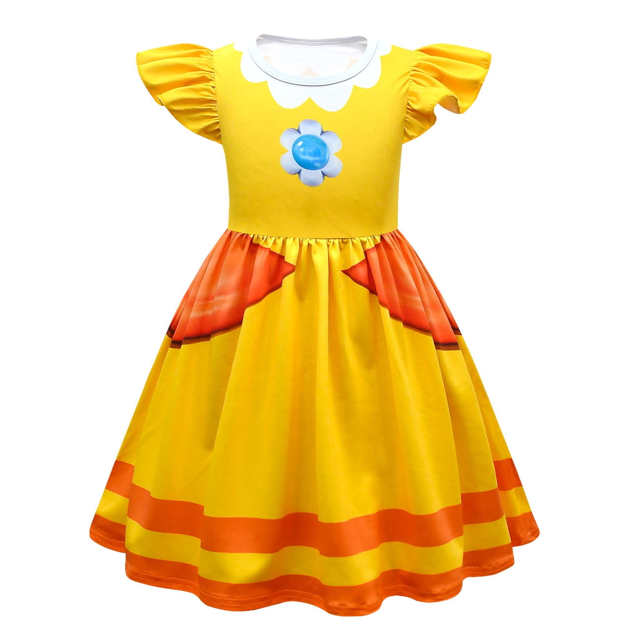 SUEE Princess Peach Costume Dress for Girls, Halloween Dress Up, Size 2 ...
