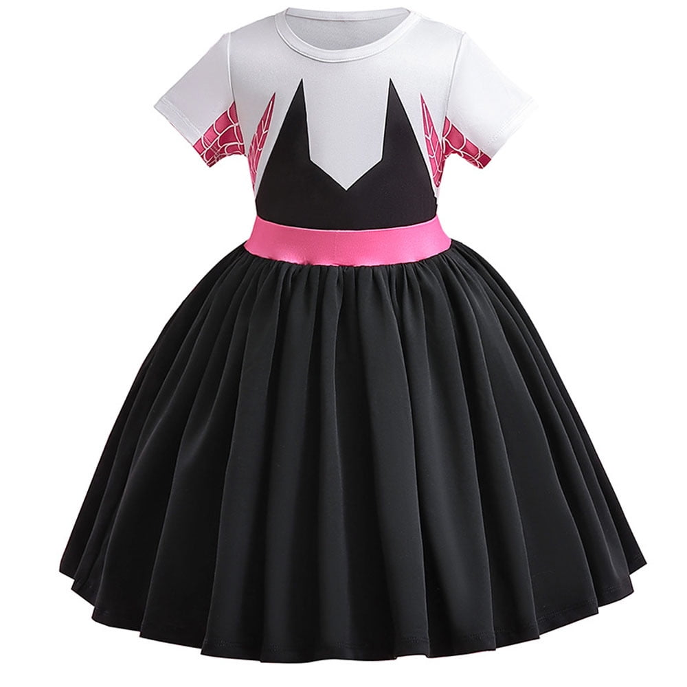 SUEE Todder Girls Spidergwen Cosplay Dress Halloween Party Costumes ...