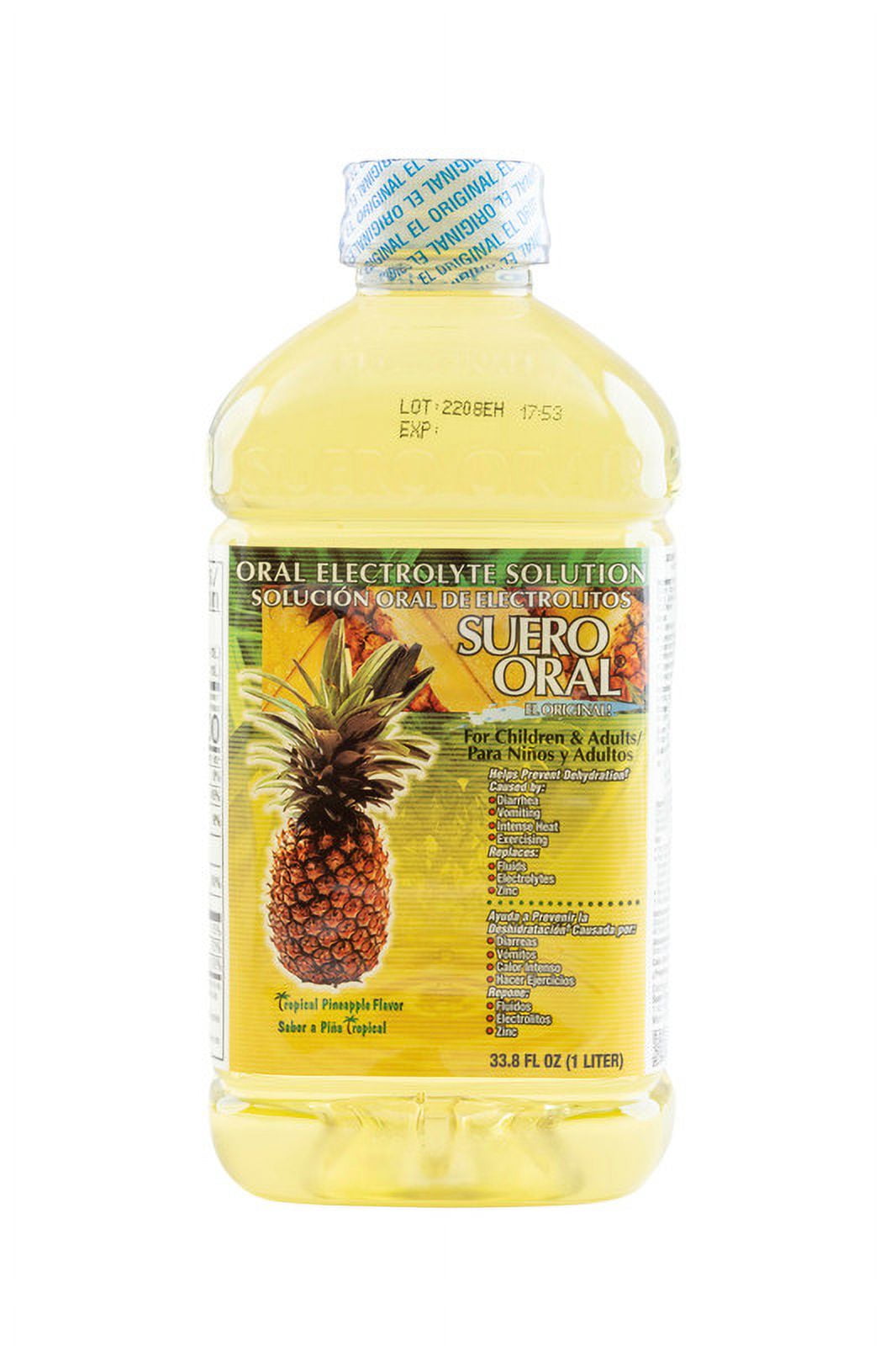 SUERO ORAL 33.8 FL OZ (1L) Pineapple - Walmart.com