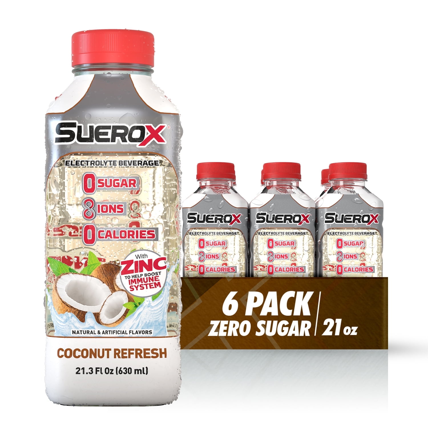 Suerox, Electrolyte Drink, 21 oz, Grape Pack of 6 - Walmart.com