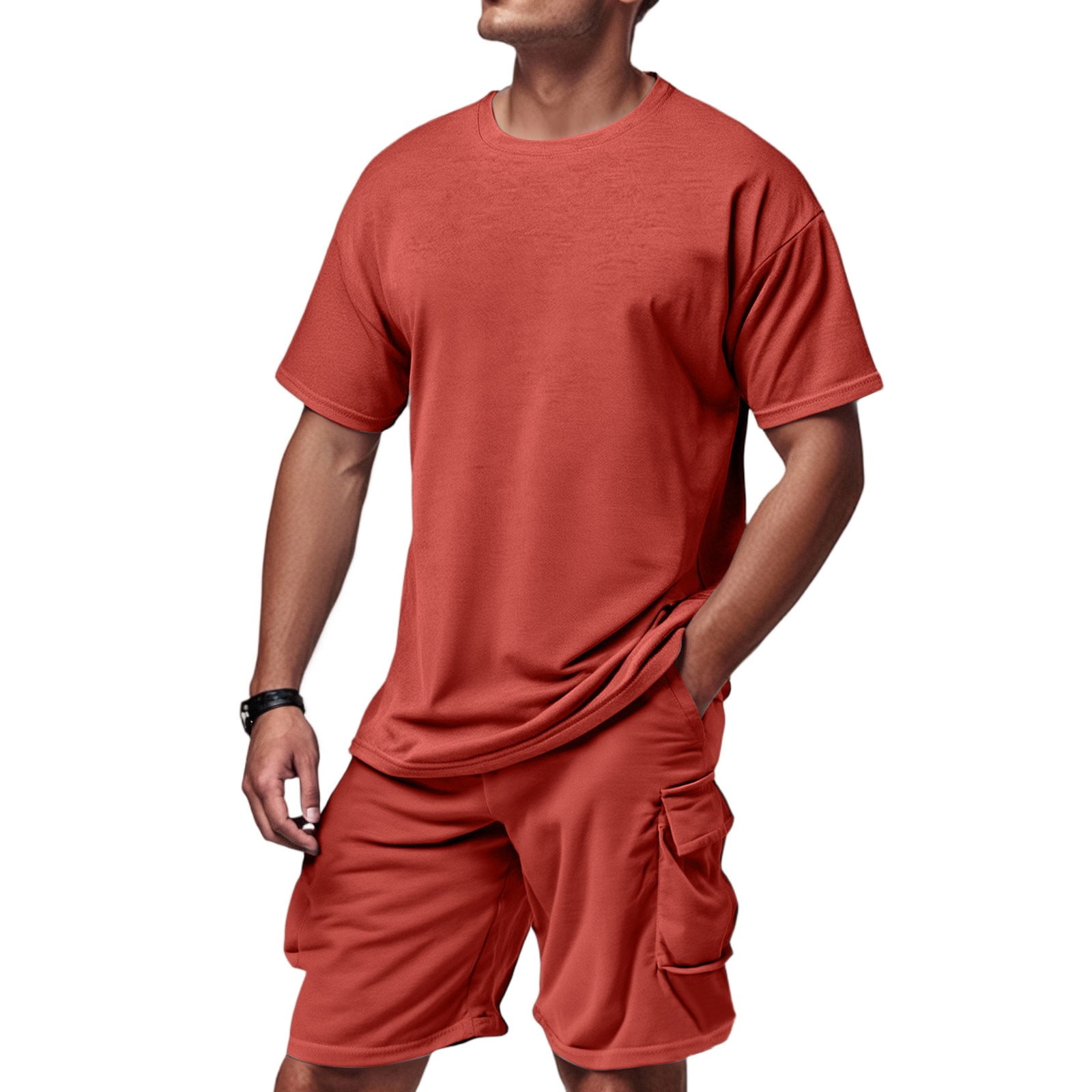 SUETCH Fashion Clothing,Men Outfits 2 Piece Fashion Casual Summer Drop ...