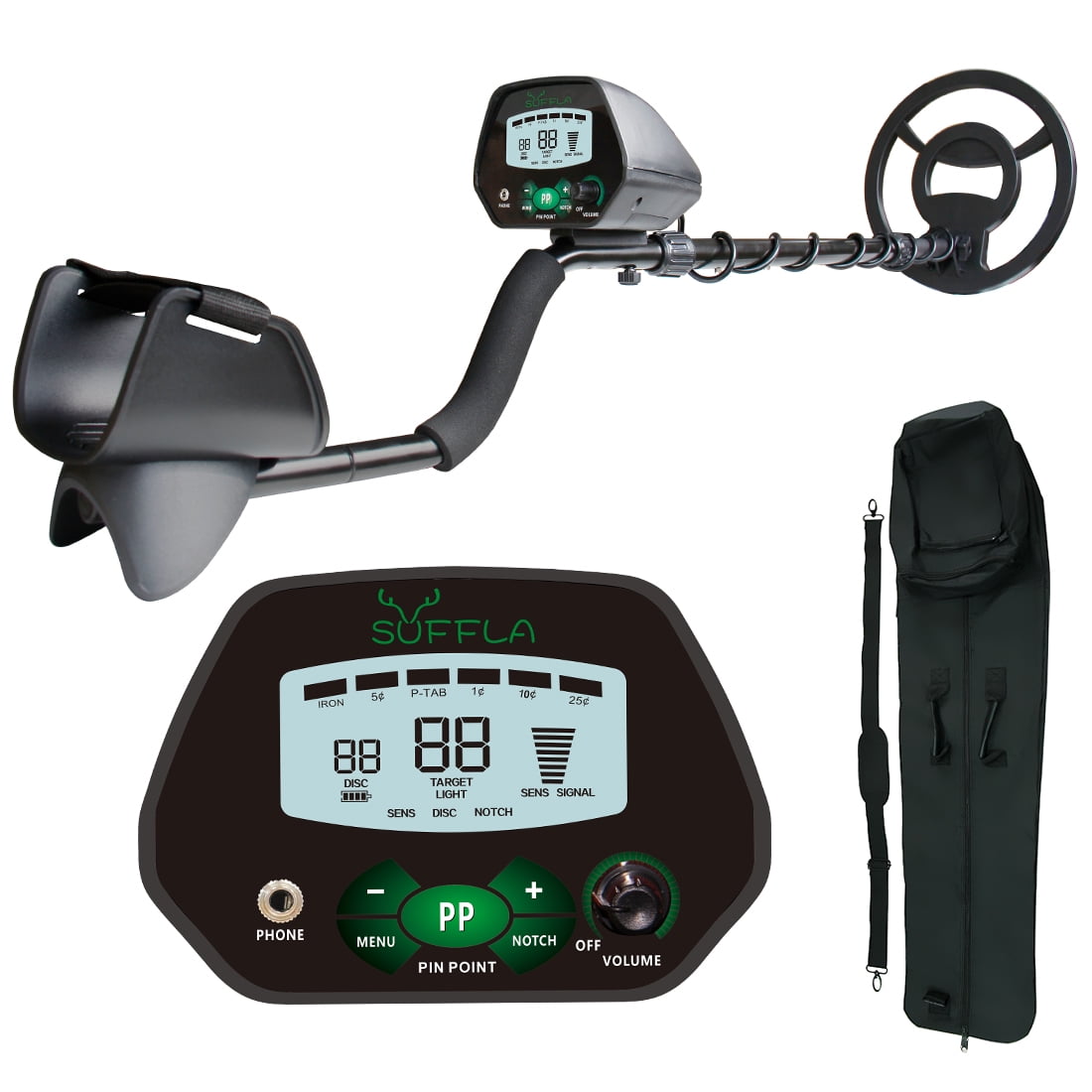 SUFFLA Waterproof Metal Detector for Adults & Beginners, Gold Detectors ...