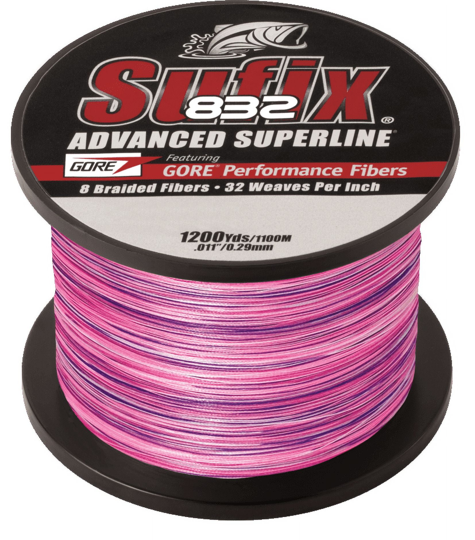 Sufix 832 Advanced Superline Braid Fishing Line, 1200 Yd Spool, 40 lb ...