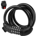 5-Digit Combination Bike Lock - 4 ft Cable for Bicycle Shops - Walmart ...