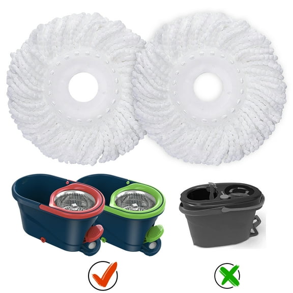 Tornado Spin Mop Head Compatible with 𝐓𝐨𝐫𝐧𝐚𝐝𝐨 Spin Mop System, Machine ...