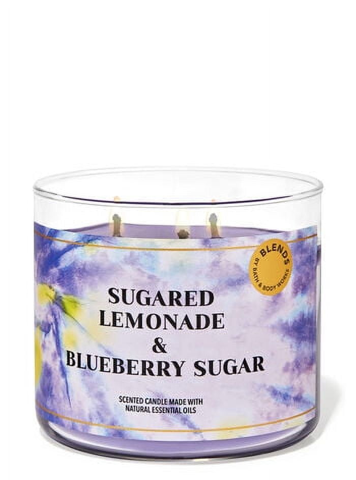 SUGARED LEMONADE & BLUEBERRY SUGAR 3-Wick Candle New - Walmart.com