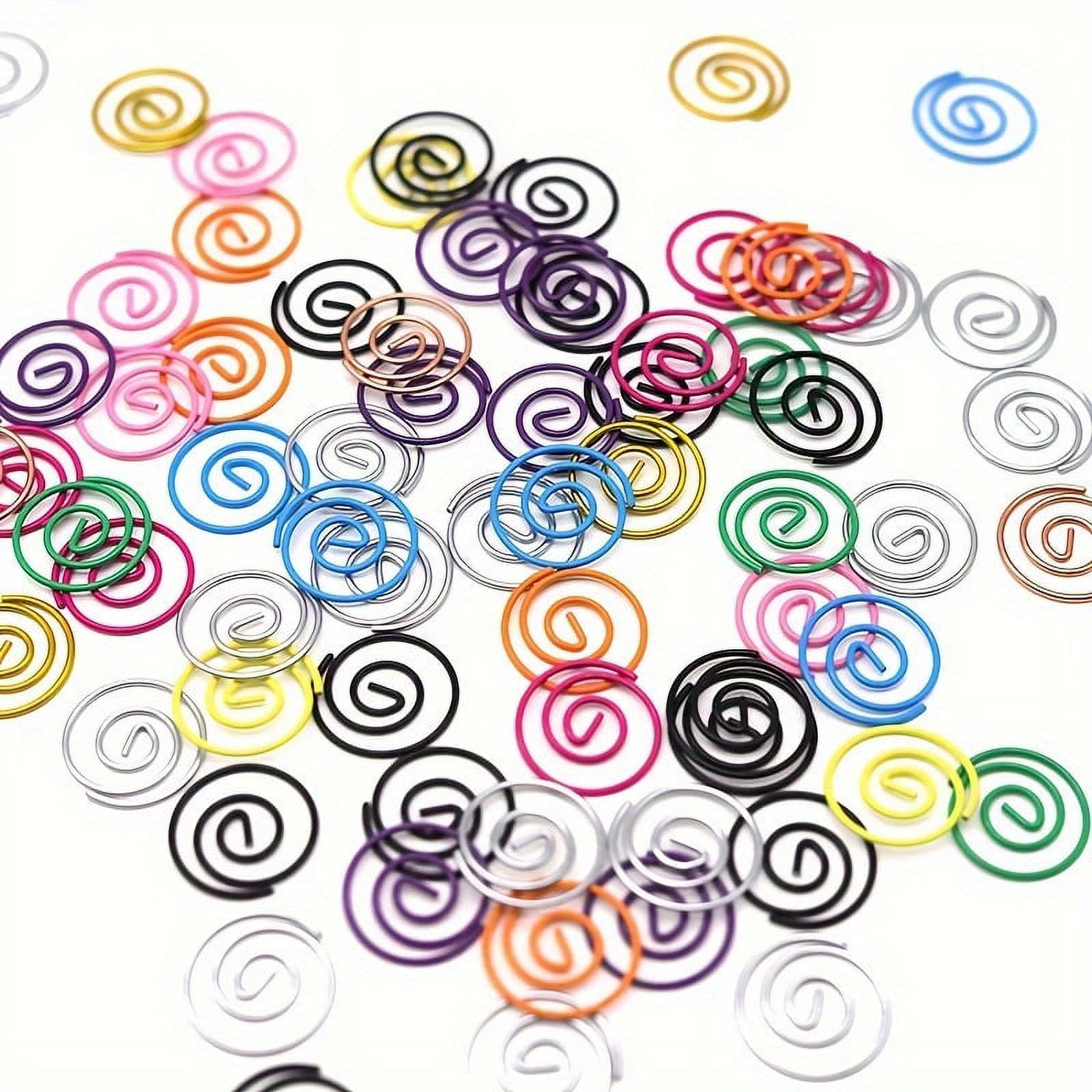 SUGARMOM 100pcs Mini Paper Clips with Plastic Coating Assorted Colors ...