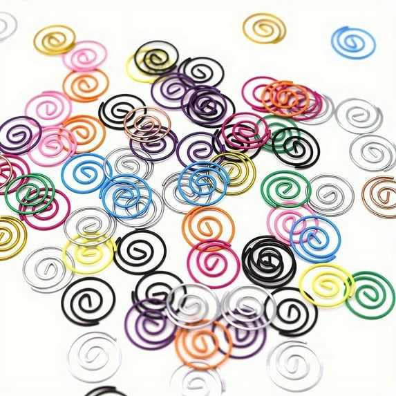 SUGARMOM 100pcs Mini Paper Clips with Plastic Coating Assorted Colors ...