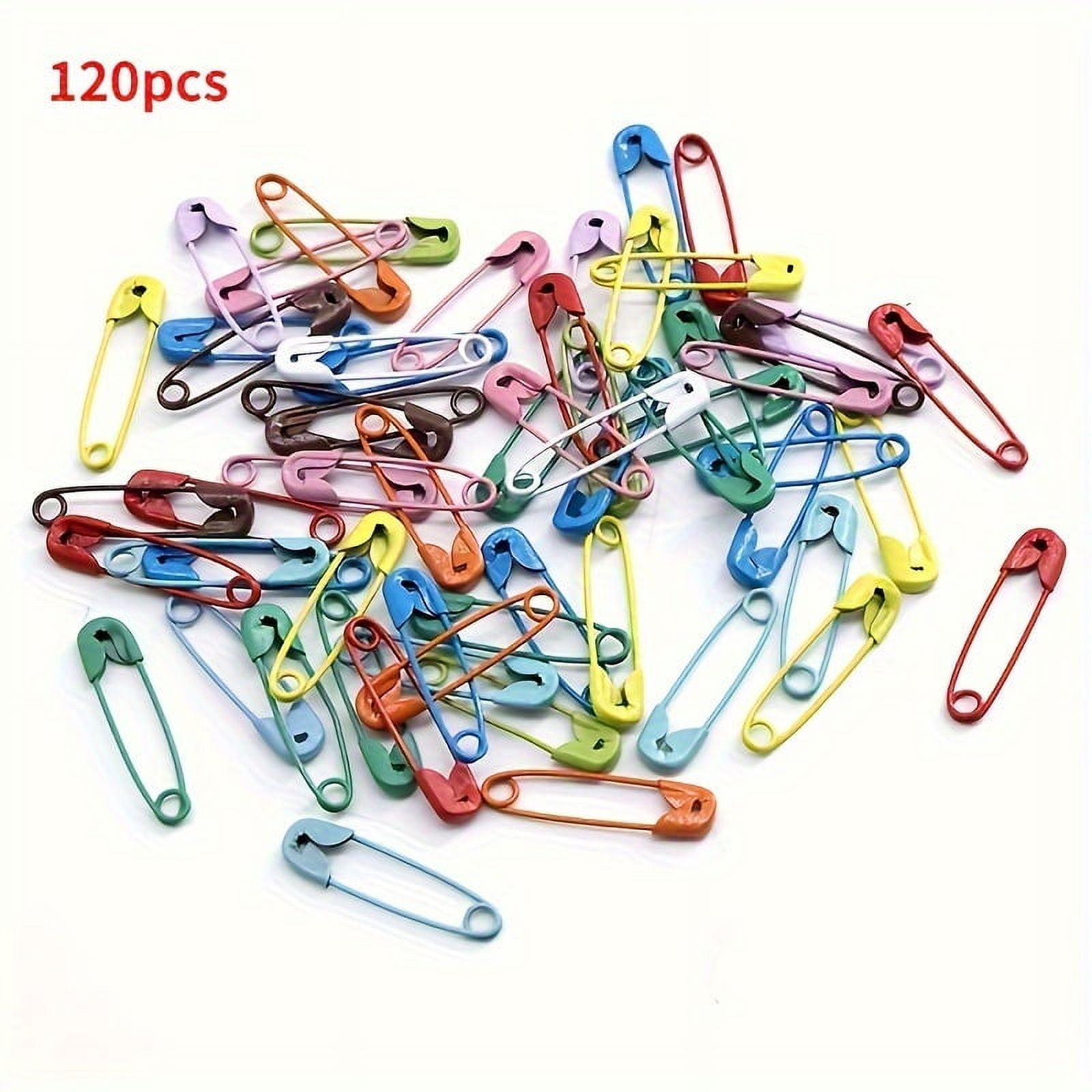 SUGARMOM 120pcs Assorted Candy-Colored Safety Pins - Small Secure ...