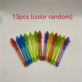 Direct Glow Invisible UV Blacklight Ink Markers, Semi-Permanent, Blue ...