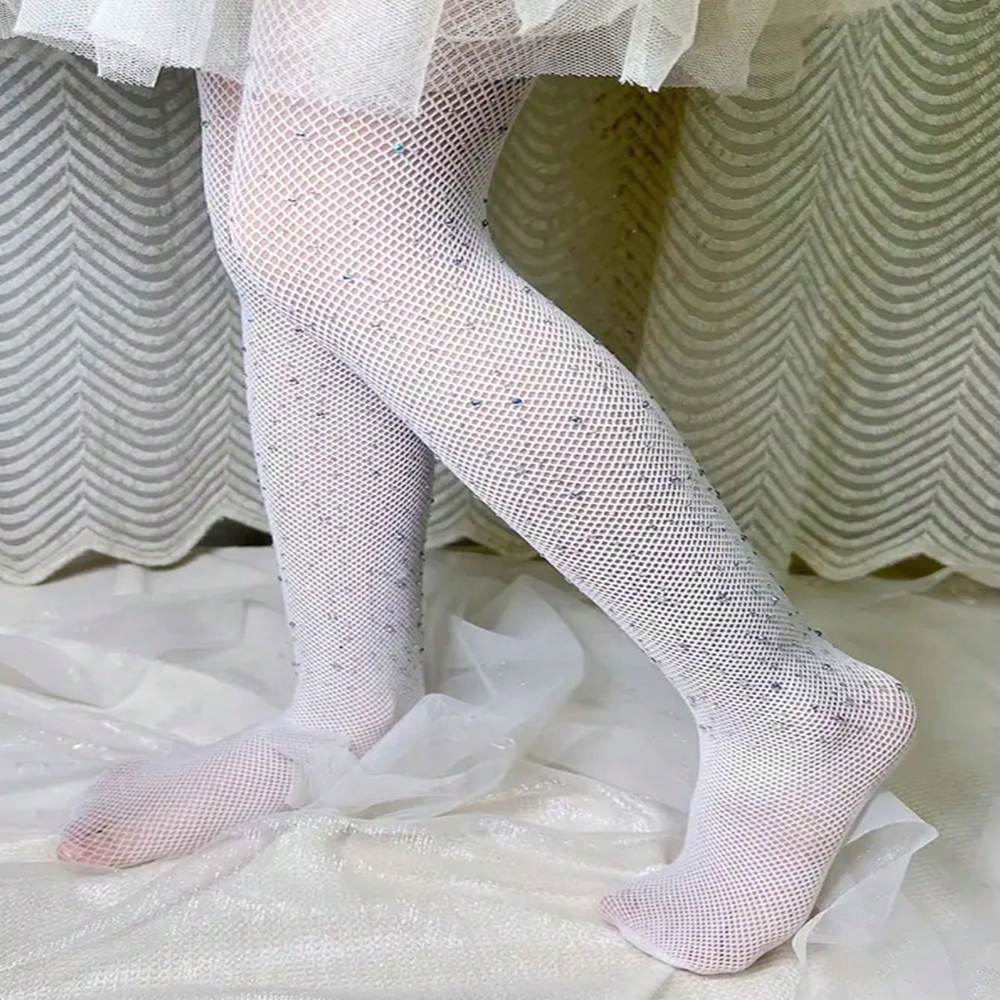 SUGARMOM 1pc Children‘s Red Rhinestone-studded Ultra-thin Mesh ...