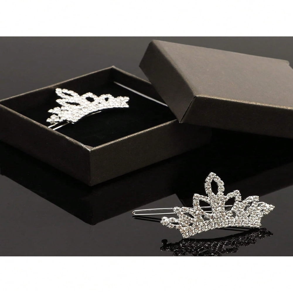 SUGARMOM 2.5 X 1.4 Inch Dog Crown With White Rhinestone Small Pet Tiara ...
