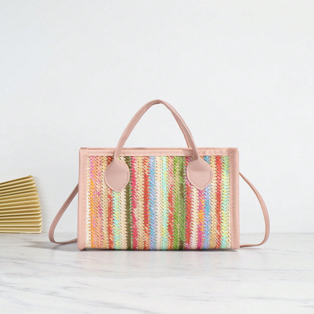 SUGARMOM 2024 New Summer Women Woven Bag Crossbody Beach Bag With High ...