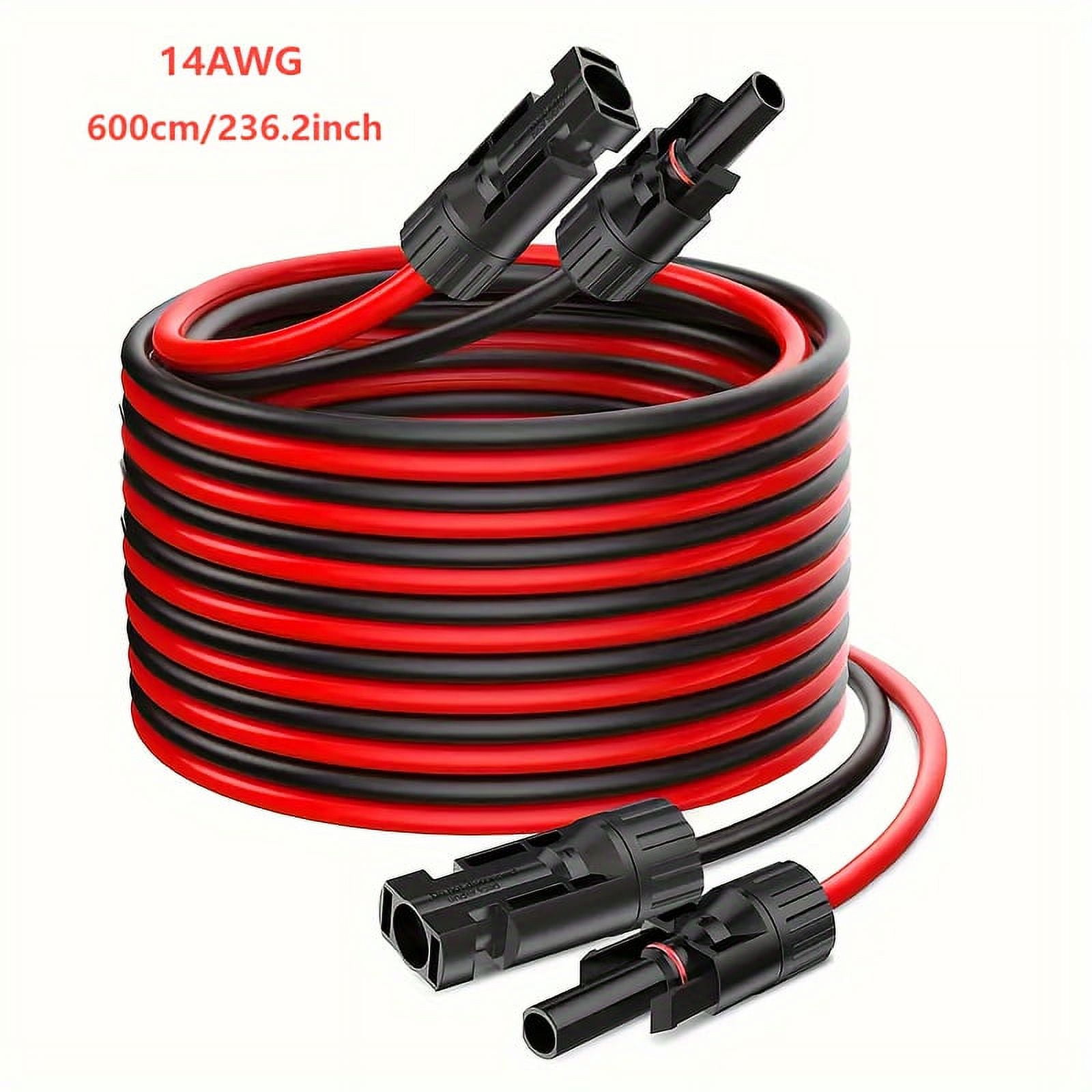 SUGARMOM 20ft Long 14AWG Heavy-Duty MC4 to MC4 Solar Extension Cable ...