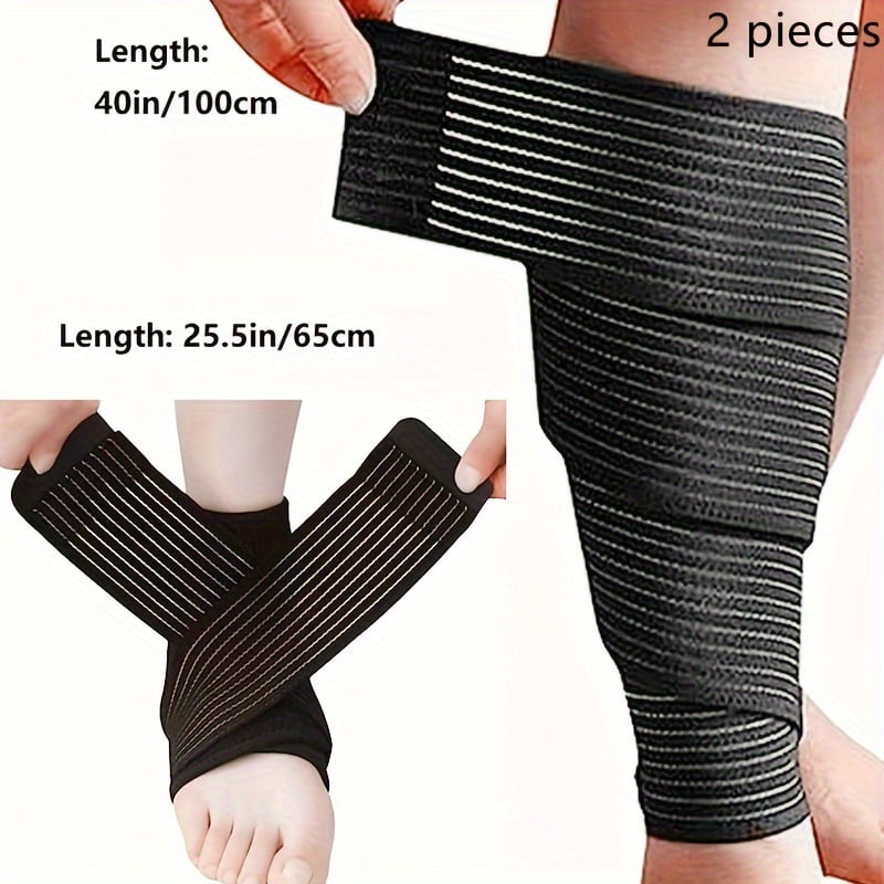 SUGARMOM 2pcs Elastic Bandage Wraps With Self-Closure Stretched ...