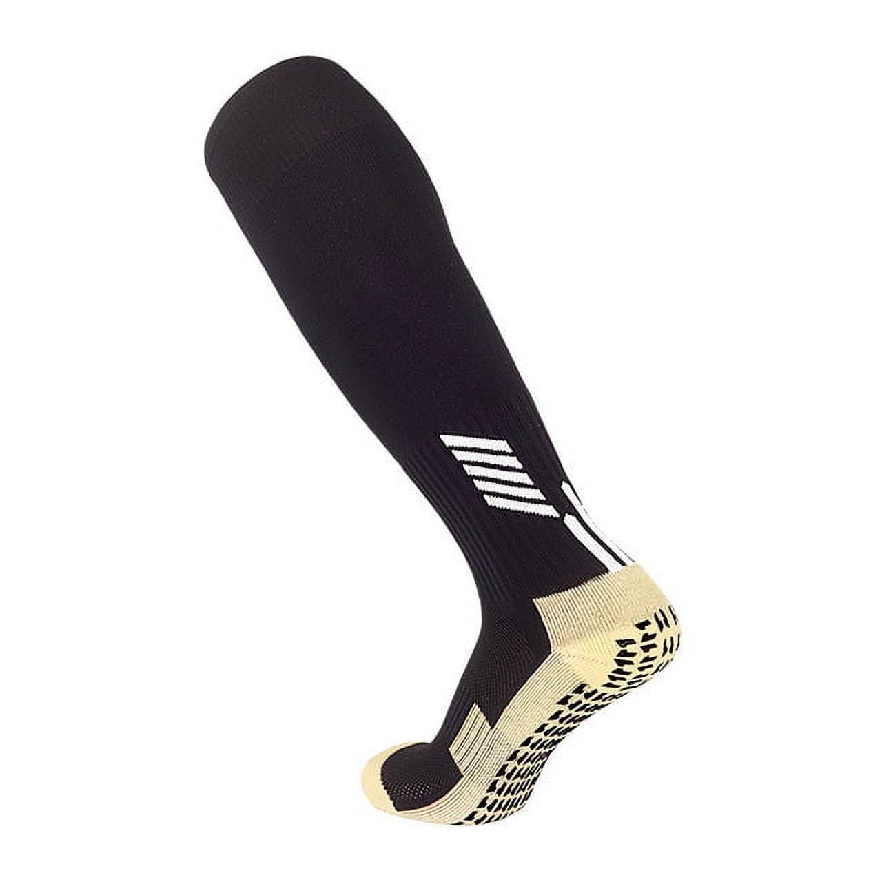 SUGARMOM Anti Non Slip Football Socks Cut Black Long Length Adhesive ...