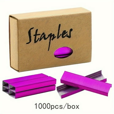 JAM Standard Colorful Staples, Purple, 5000/Box - Walmart.com