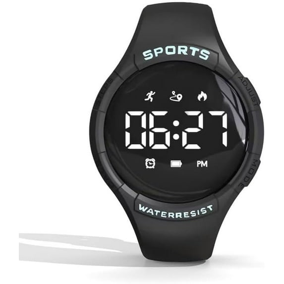 SUGARMOM Fitness Watch (No Need App) Pedometer Watch for Calories ...