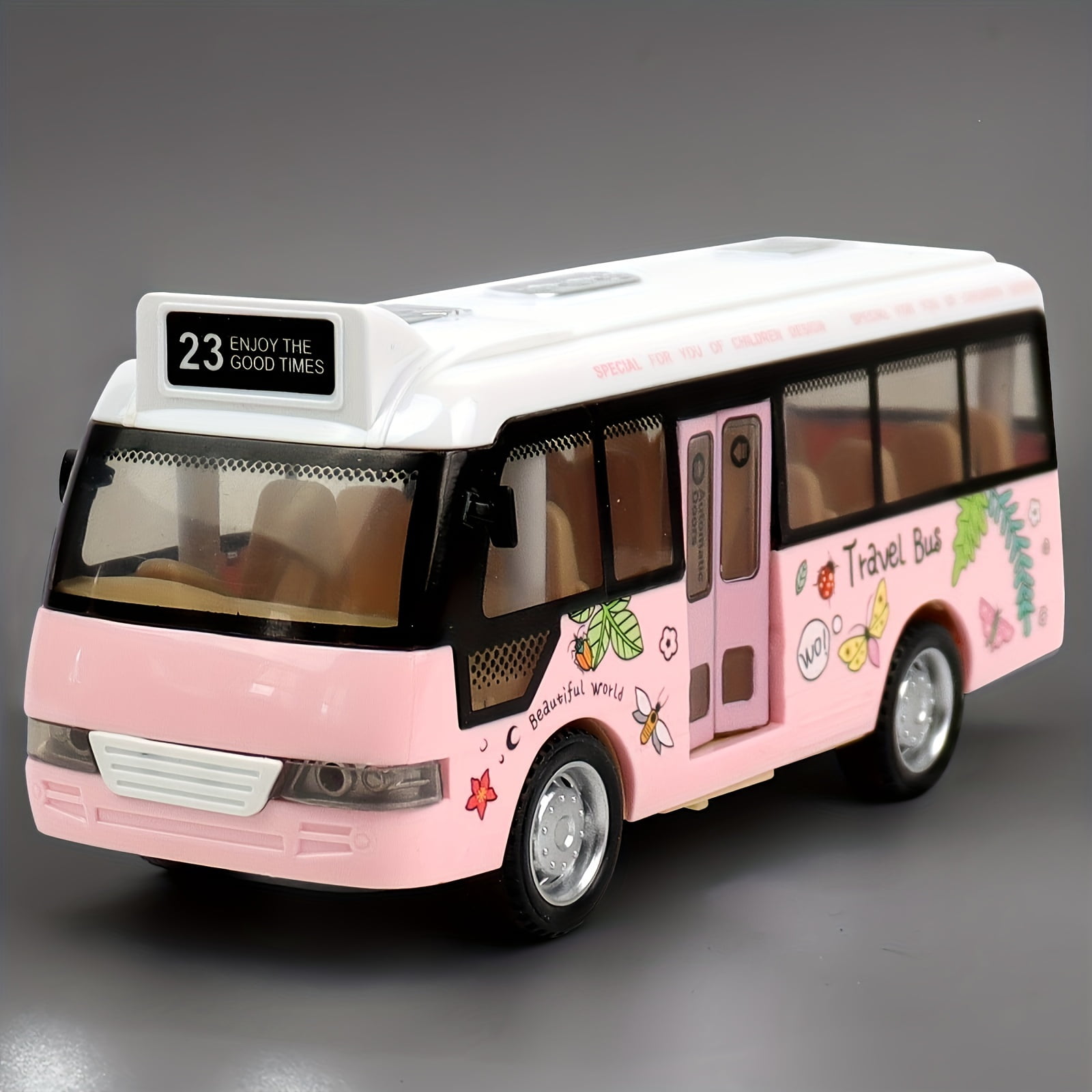 SUGARMOM Interactive Youngsters‘ School Bus Toy with Lights & Sounds ...