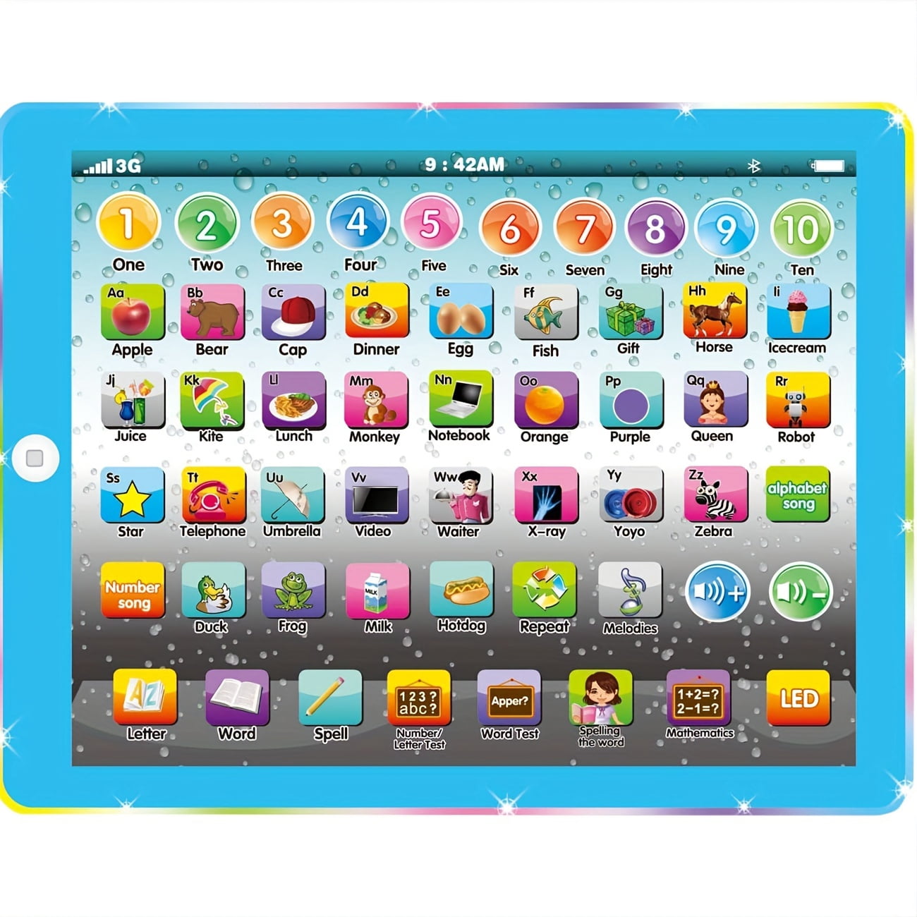 SUGARMOM Kids‘ Fun Learning Tablet - Educational Preschool Interactive ...
