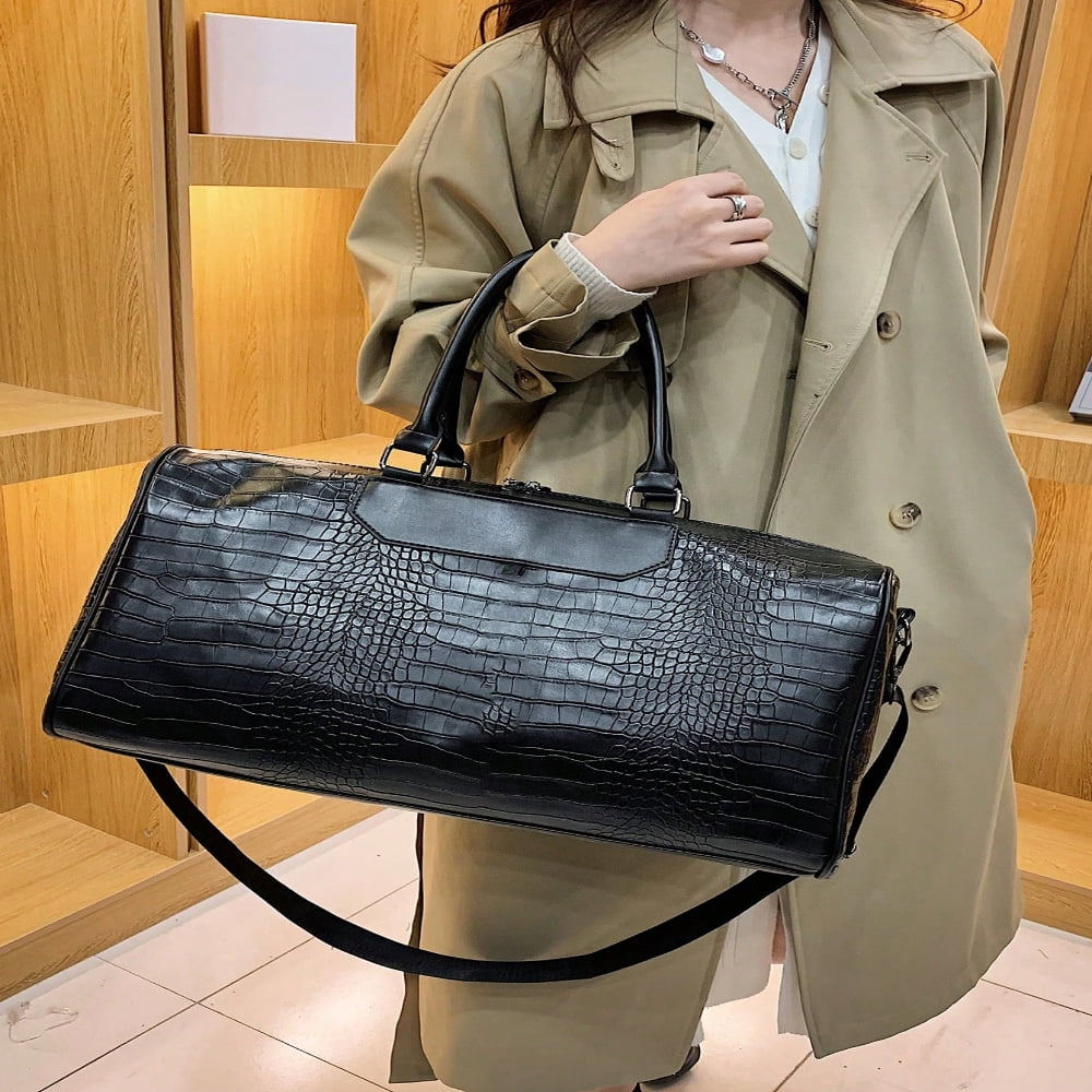 SUGARMOM Large Capacity Crocodile Embossed Luggage Bag All-Match ...